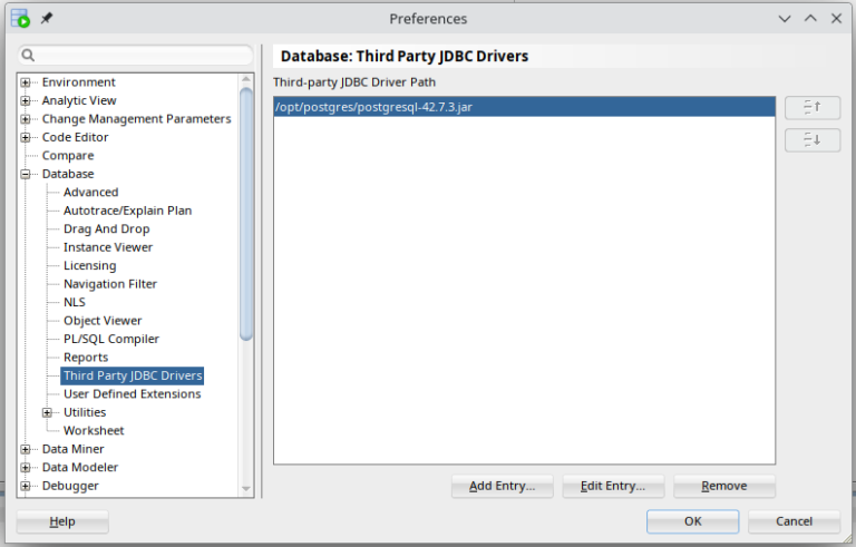 Using Sql Developer With Postgresql Tsmx
